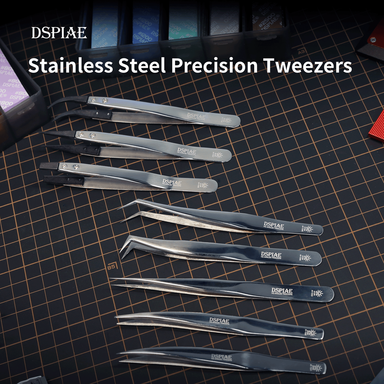 DSPIAE AT-TZ Stainless Steel Precision Tweezers – DSPIAESTORE