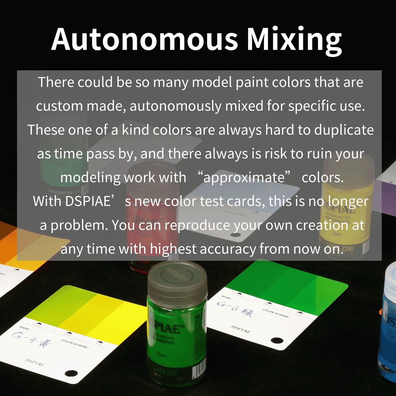 DSPIAE CC-01 Paint Test Card – DSPIAESTORE