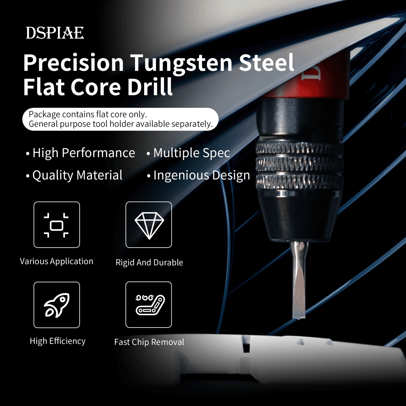 DSPIAE FB Precision Tungsten Carbide Flat Center Drill – DSPIAESTORE