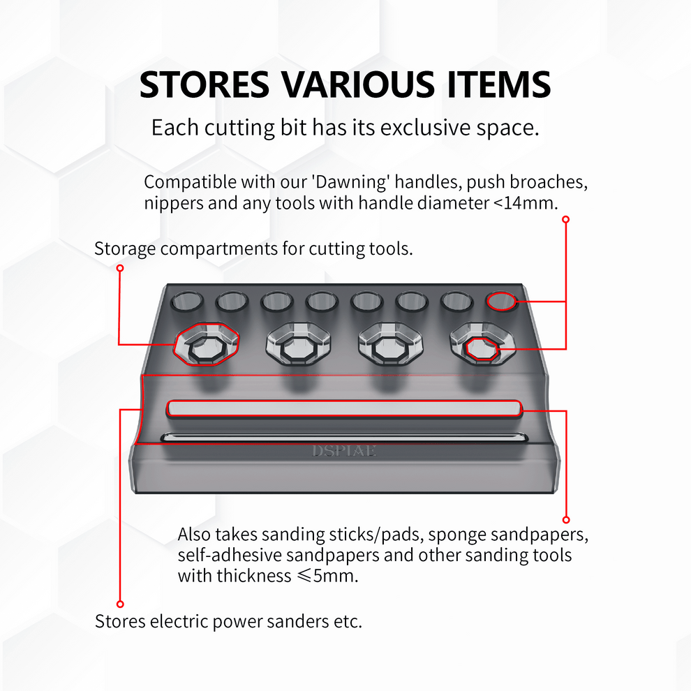 DSPIAE PT-PR Tool Stand/Cutting Bits Storage Compartment – DSPIAESTORE