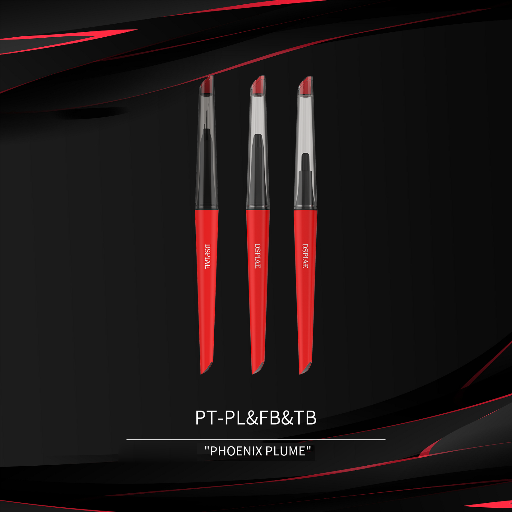 DSPIAE PT-PL&TB&FB "Phoenix Plume" Series Broad Painting Brush/Detaili – DspiaeStore