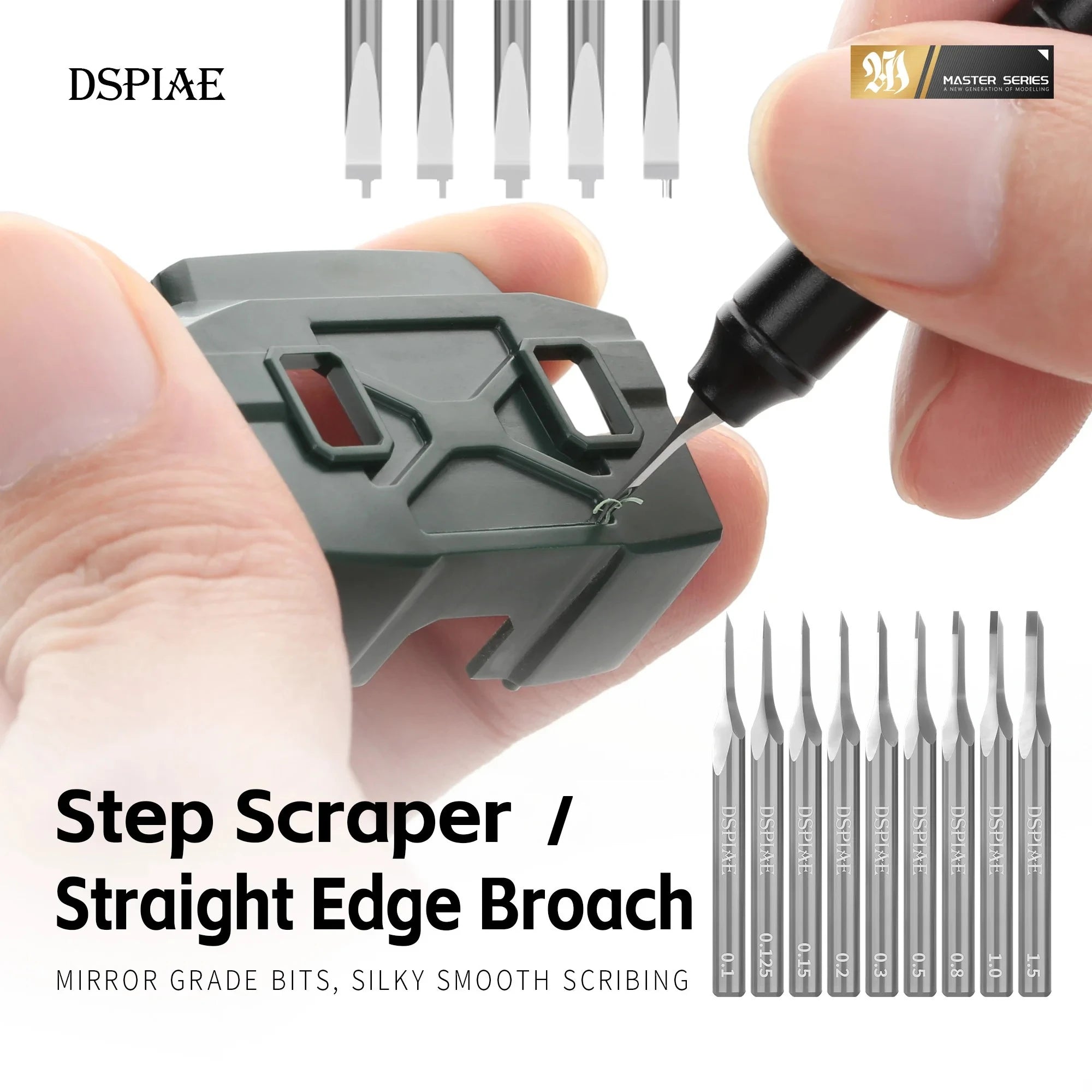DSPIAE ZPB Straight Edge Broach Push Knife & GS Step Scraper Model Too ...